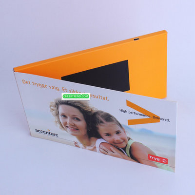 Full format 4.3'' Lcd greeting card business promotion LCD Video Brochure