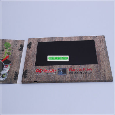 7inch video advertising display audio book for presentation lcd video greeting postcards event invitation mailer