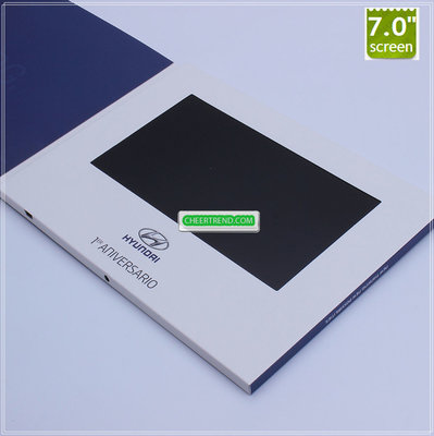 Headphone jack design 2.4/4.3/5/7/10" LCD Video Greeting Card/LCD Video Brochure/LCD Video Book for advertisement