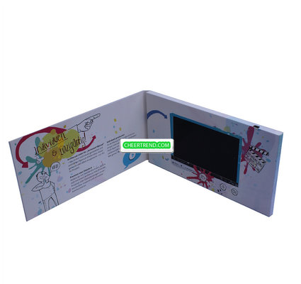 5 inch LCD player video book and video card for event invitation, product advertising or Christmas promotion