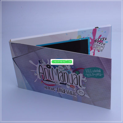 5 inch LCD player video book and video card for event invitation, product advertising or Christmas promotion