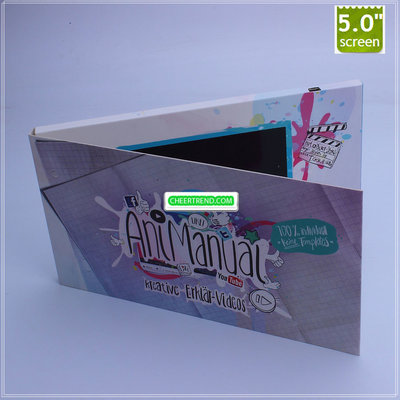 Christmas greeting card/promotion /festival advertising promotion video book /Up to 5 control buttons