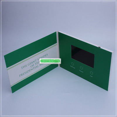 Card size 148x210mm 4.3 inch screen video lcd display video brochure /video book promotion