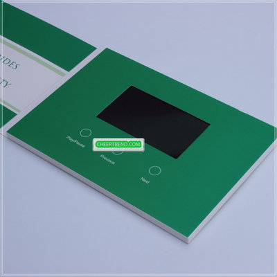 USB player video brochure card 4.3 inch LCD display restaurant video menu book