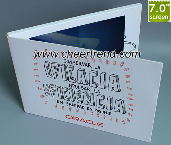 2017 Promotional 2.4" 4.3" 5" 7" 10'' LCD video brochure for business gift