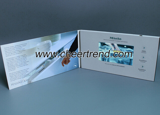 Creative 4.3 inch lcd video brochure, customized video greeting card for gifts,business card