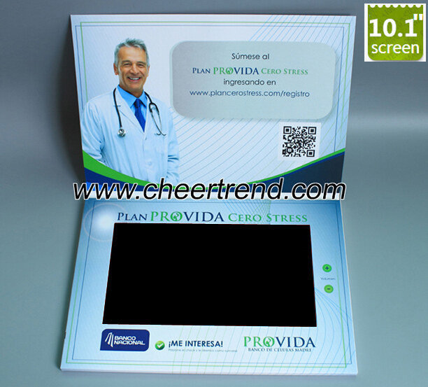 Touch screen 10 inch Video Brochure / Video Greeting Card / Video Book for gift