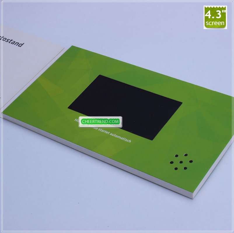 Multifunction 4.3 inch lcd screen video brochure card for business gift,brand advertising
