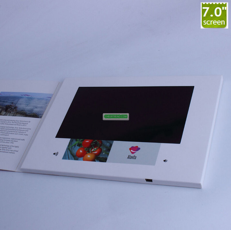 Hot sale 7inches lcd video brochure/ video book/ video card tv in print