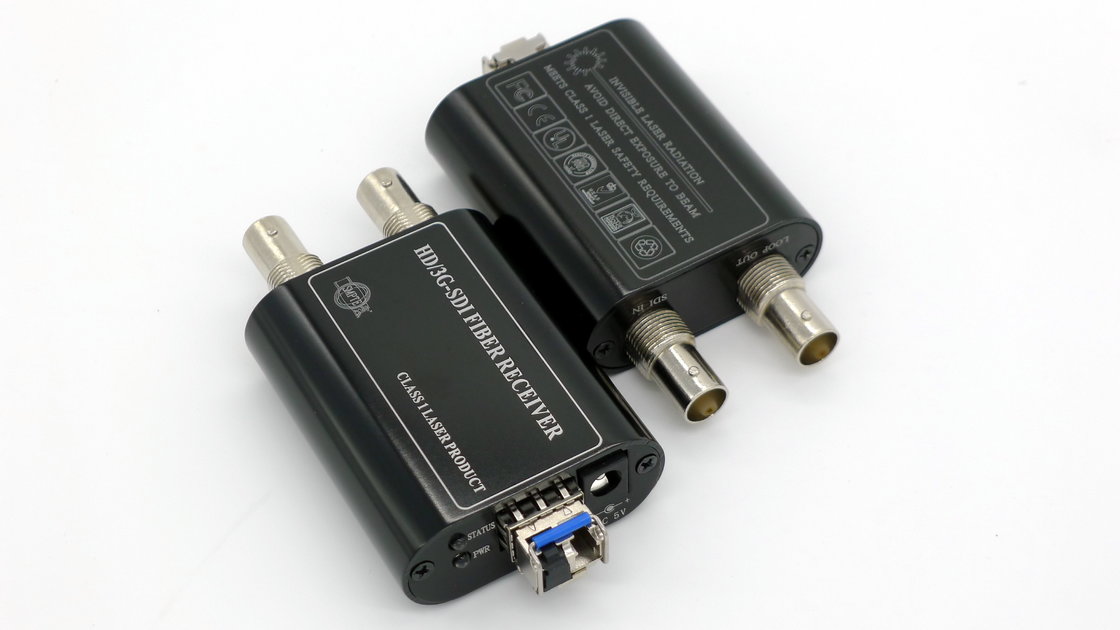 HD-SDI to fiber converter-LC single mode single fiber-1080P SD/HD/SDI over Optical Fiber Transmitter and Receiver Set