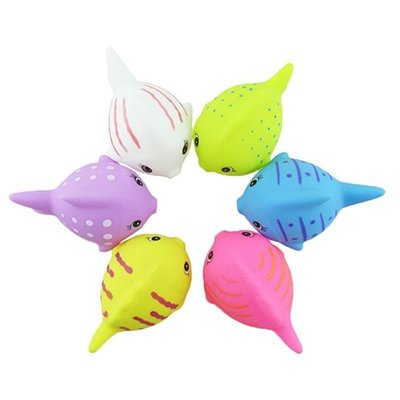 Cute Colorful Plastic Baby Toys For Bathing Cartoon Animal Fish Shaped