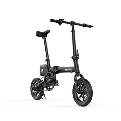 12 Inch Tyre Folding Smart Electric Bike , Outdoor Electric Mountain Bike