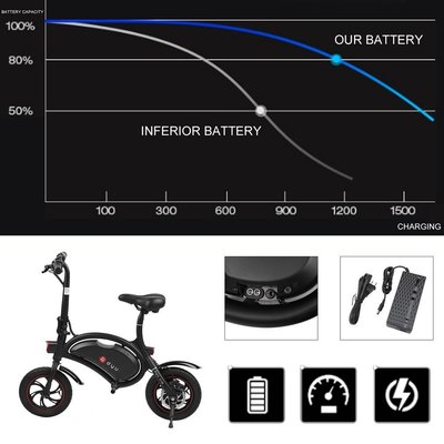 Small Foldable Electric Assist Mountain Bike With Lithium Battery Powered