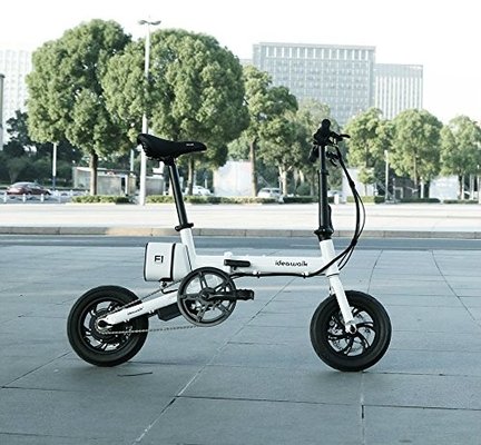 36V 250W Lightweight Folding Electric City Bike Scooter With Seat And LCD Display