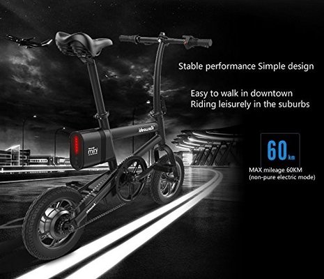 Battery Operated Electric Folding Scooter For Adults , Fold Up Electric Bike