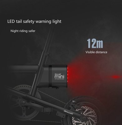 Min Foldable Electric City Bike With 36V Removable Lithium Ion Battery