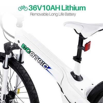 Comfortable Electric Battery Powered Bicycles , Electric Mountain Bike For Adults