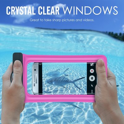 Transparent Universal Waterproof Phone Bag Case For Kayaking / Swimming / Beach