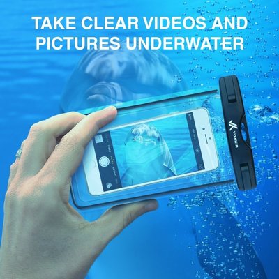 TPU Material Waterproof Phone Bag Holder For Swimming / Running / Snorkeling