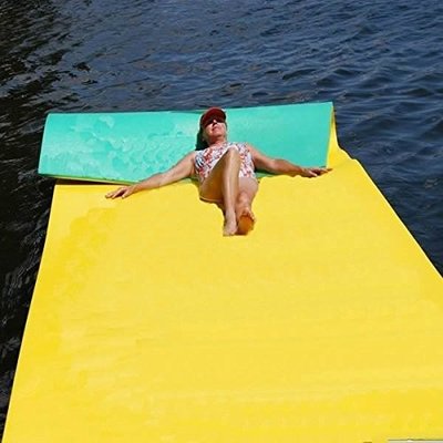 Colorful Inflatable Foam Floating Mat / Giant Floating Foam Pad For Lake