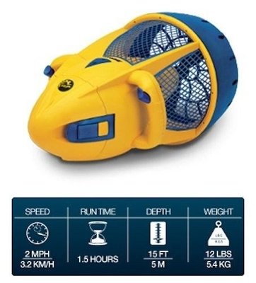 Electric Diving Underwater Sea Scooter With Lead Acid Batteries 8KM/Hour