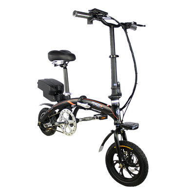 C1 Adult Durable Folding Electric Bike 36V 10.4AH Lithium Battery Intelligent LCD Screen Meter