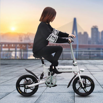 Z1 Foldable Electric Bike , 6061 Folding Mountain Bike 25 Degree Max Climbing Angel
