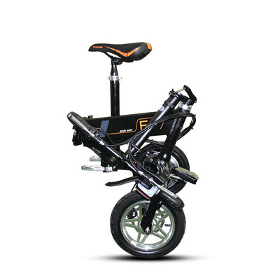 TUHUAN Aluminum Collapsible Electric Bike Portability Black / White 120kg Load Bearing