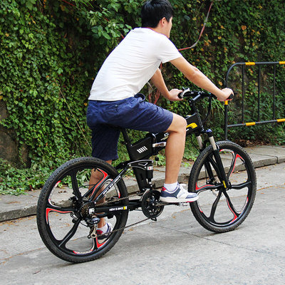 Powerful Fold Up Electric Scooter Mountain Smart City Bike With 26 Inch Tire