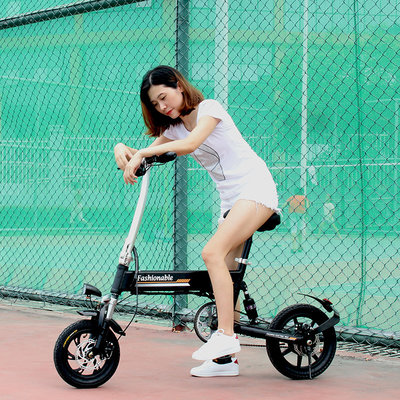 Aluminum Alloy Folding Electric Bicycle , 14 Inchs Fold Up Electric Bike