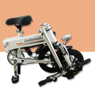 Multi Colors Selection Lightweight Foldable Bike , Electric Folding Cycle DC 42V 2000ma Charger