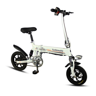 Multi Colors Selection Lightweight Foldable Bike , Electric Folding Cycle DC 42V 2000ma Charger