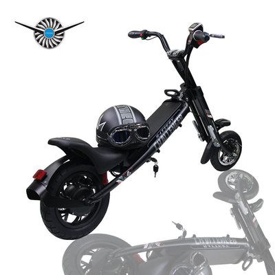 Pink / Black Halley Folding Electric Scooter , Mini Electric Bicycle DC 36V