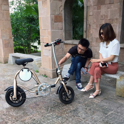 Lithium Ion Battery 36v Fold Up Electric Bike, 14 Inch Folding Electric Bicycle