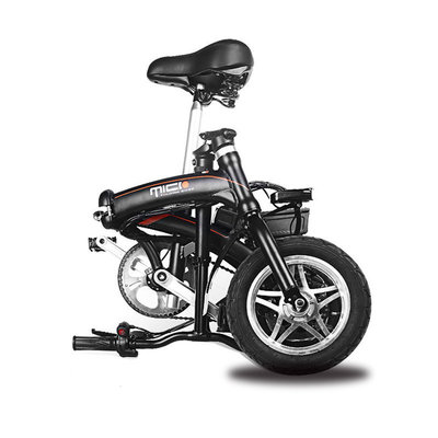 Removable Lithium Battery Fold Up Electric Bike , Folding Electric Bicycle 12'' 250W 36V