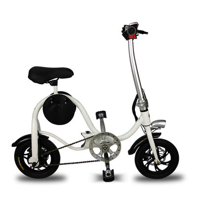 Folding Smart Electric Bike 12 Inch 36V 250 Watt Removable Lithium Battery