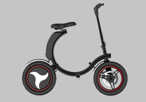 Mini E Bike Folding Electric Bike 36V 7.8A 2.4 Meters Dry Brake Distance 17-30KM/H Speed