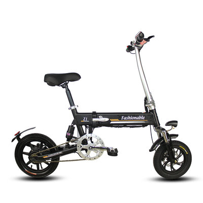 Hybrid Electric Folding Bike Lightweight 250 W 7.8 AH 14 Inches LCD Screen Meter
