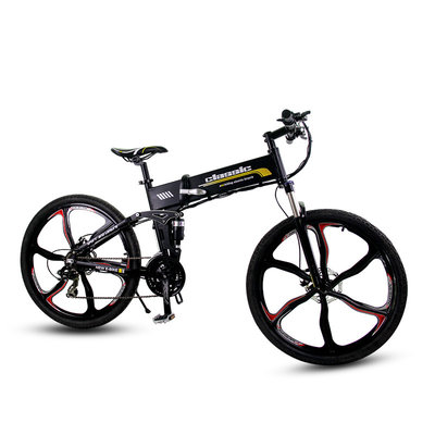 250 Watt Folding Electric Bike P54 10.4 AH Shimano 21 Speed Easy Installation
