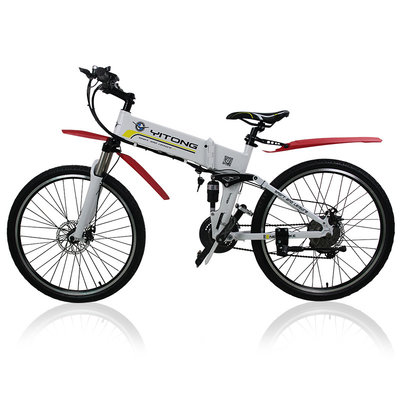 High Speed Electric Powered Mountain Bike , Lightweight Folding Bike 26 Inches