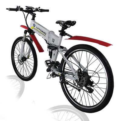 High Speed Electric Powered Mountain Bike , Lightweight Folding Bike 26 Inches