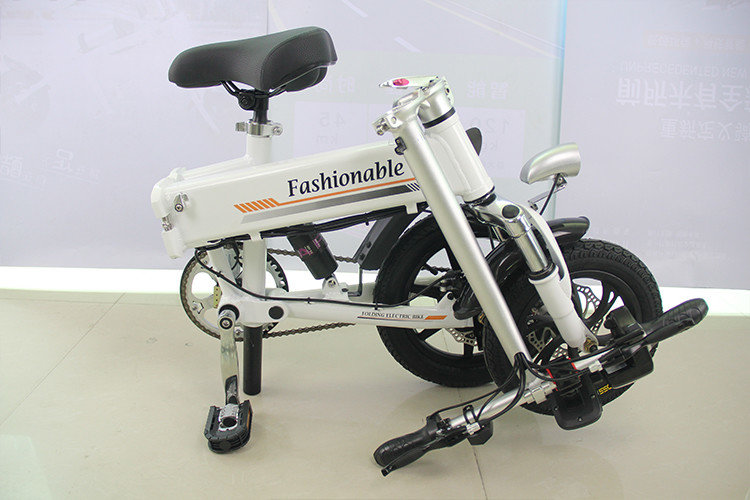 14 Inches Small Electric City Bike / Fold Up Electric Scooter Battery Operated For Adults