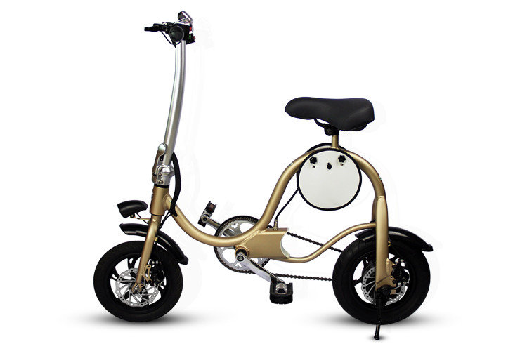12  Inch Lithium Battery Powered Mini Electric Bicycle With Portable Collapsible Frame