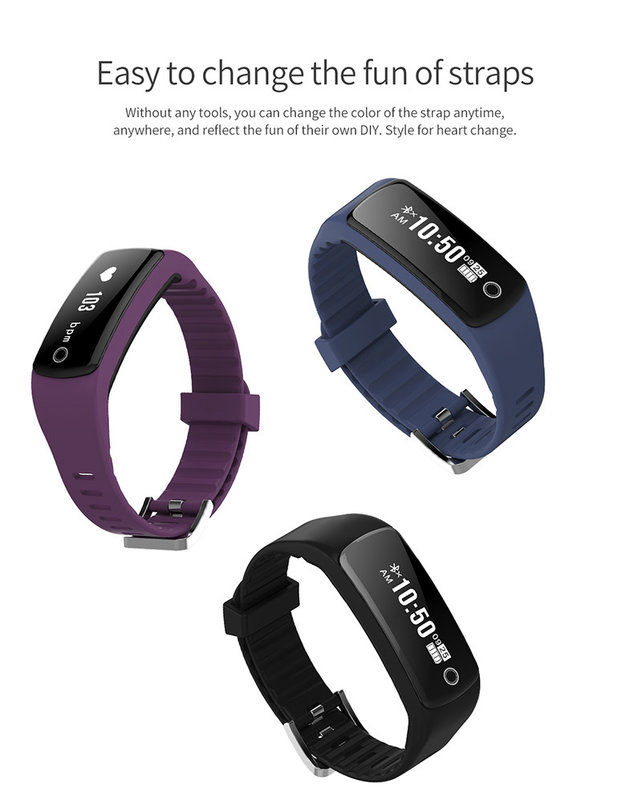 Smart Movement Bracelet With Sleep Monitor , Heart Rate Blood Pressure Wristband