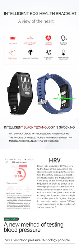 Fashion Wearable Fitness Tracker Bracelet , Smart Watch Fitness Activity Wristband