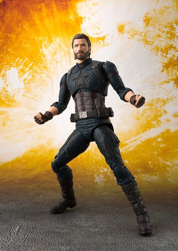 3D Captain America Superhero Action Figures Toys For Children PVC Material