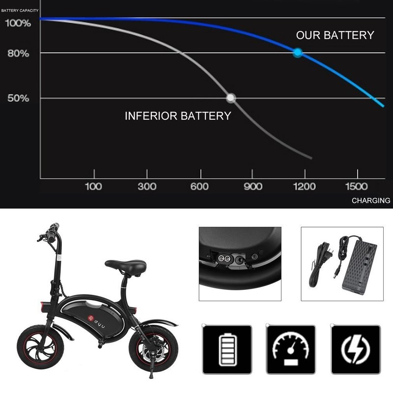 Small Foldable Electric Assist Mountain Bike With Lithium Battery Powered