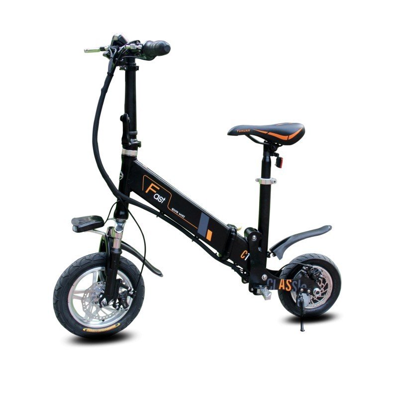 Mini Portable Folding Electric Bike 12 Inches 250W 7.8Ah Battery Capacity