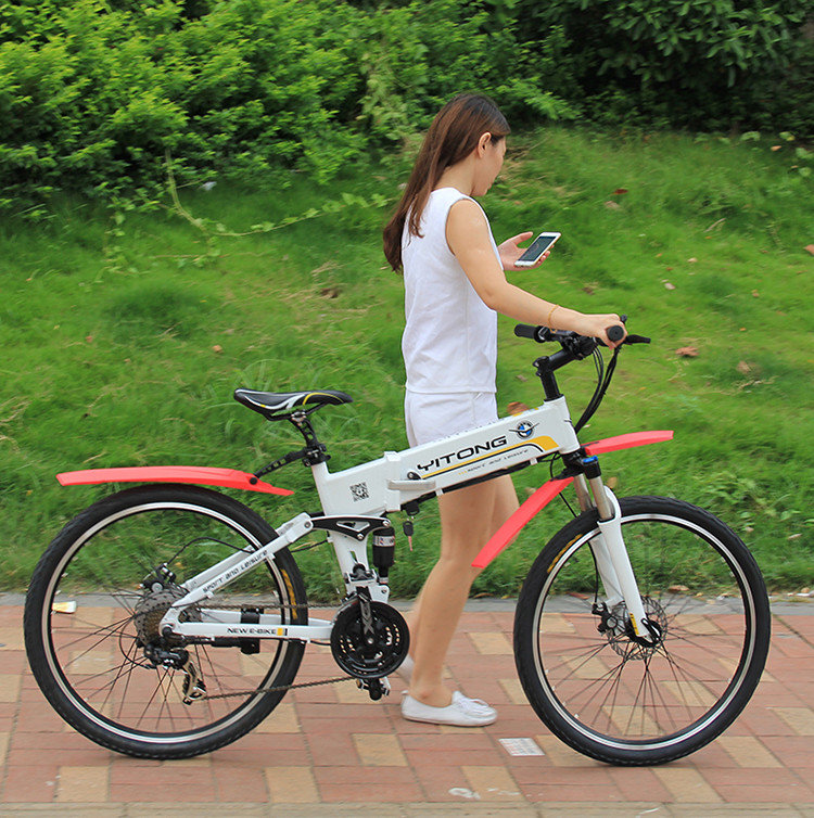 High Speed 26" Hummer Folding Electric Mountain Bike 3-5 Hrs Charge Time