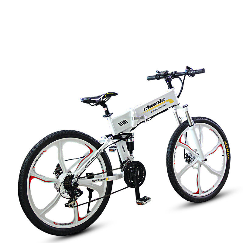 Mountain Folding Electric Bike 26 Inch 36V 250W Battery 6061 Aluminum Alloy Body